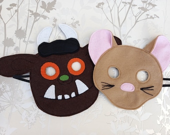 Gruffalo Inspired Felt Mask, Costume for Children - Etsy Australia