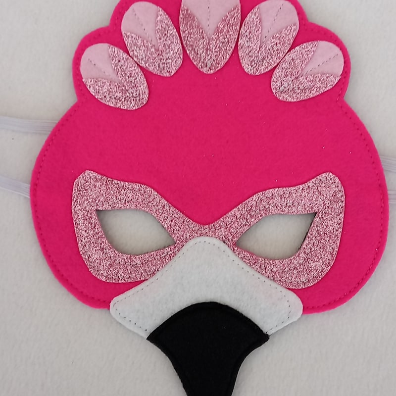 Flamingo Face Mask - Etsy
