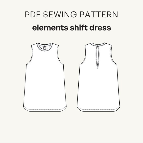 Shift Dress Pattern - Etsy