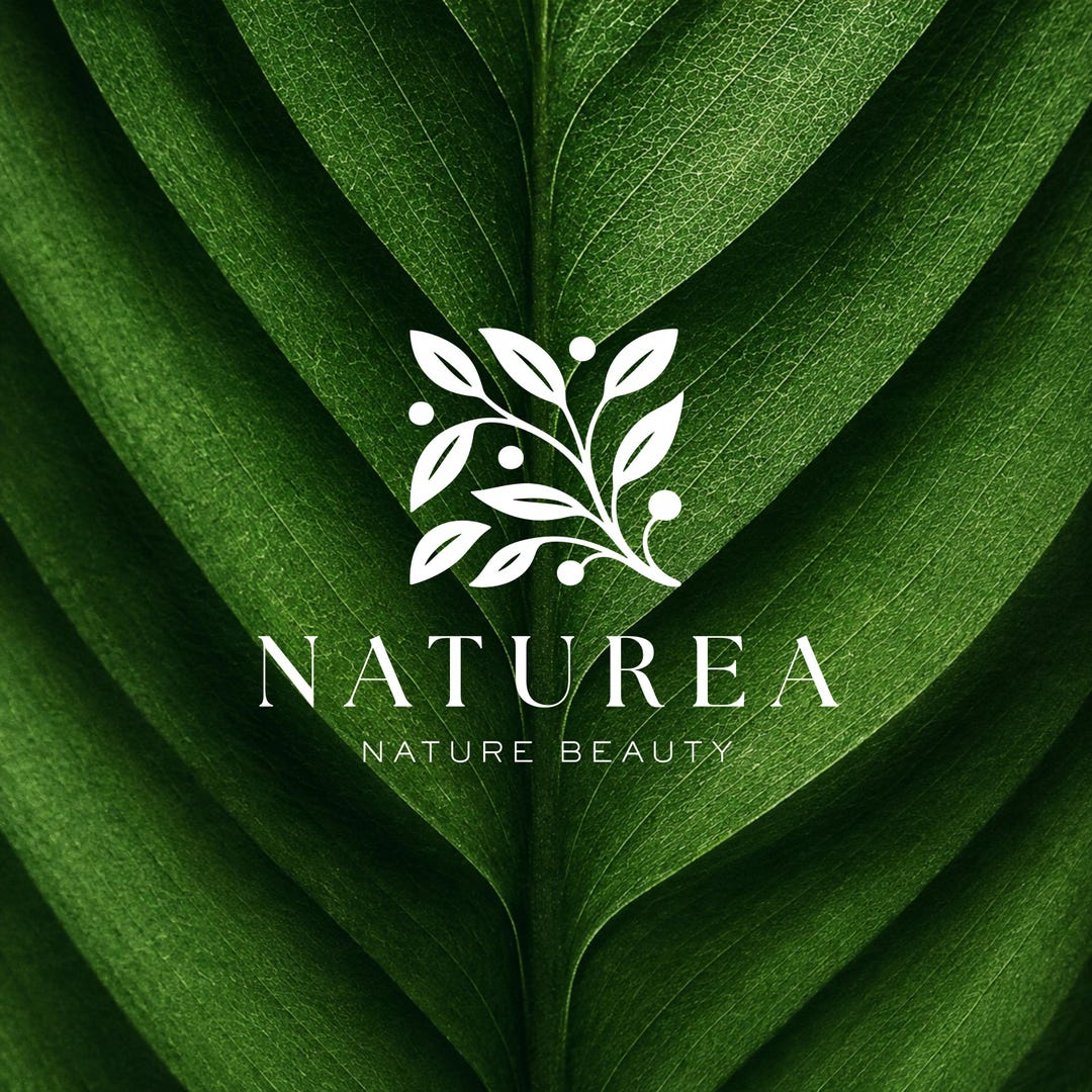 Premade Botanical Logo Design Template | Minimalist Nature, Leaf ...