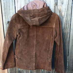 Vintage Hooded Suede Jacket Split End XS - Etsy