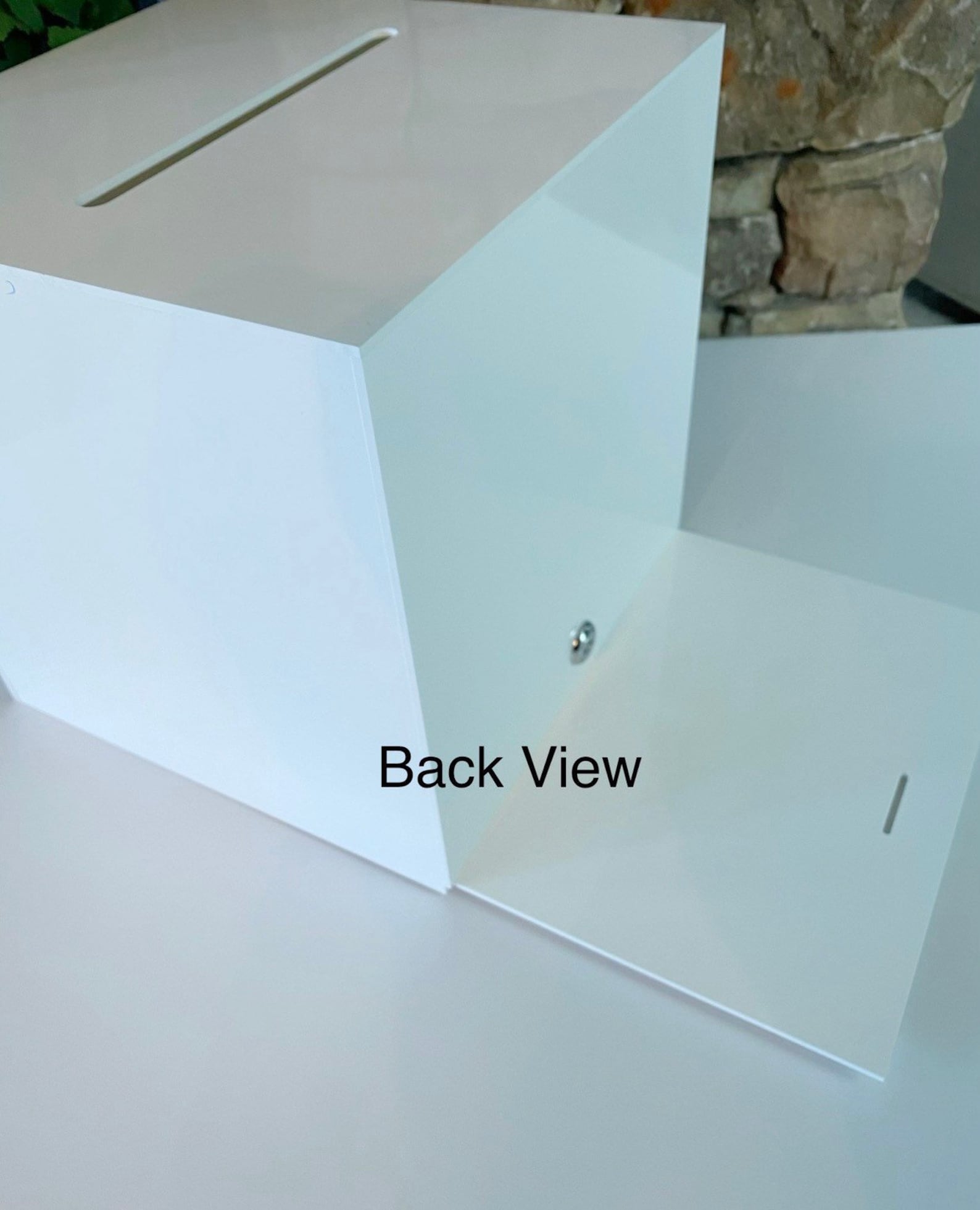 White Acrylic Card Box Wedding Card Box Wedding Gift Table - Etsy