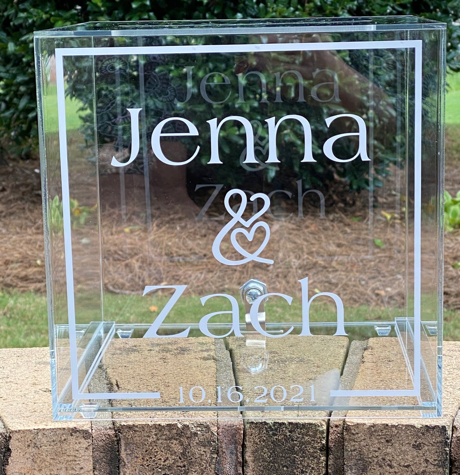 CLEAR Acrylic Card Box Wedding Card Box Wedding Gift Table - Etsy