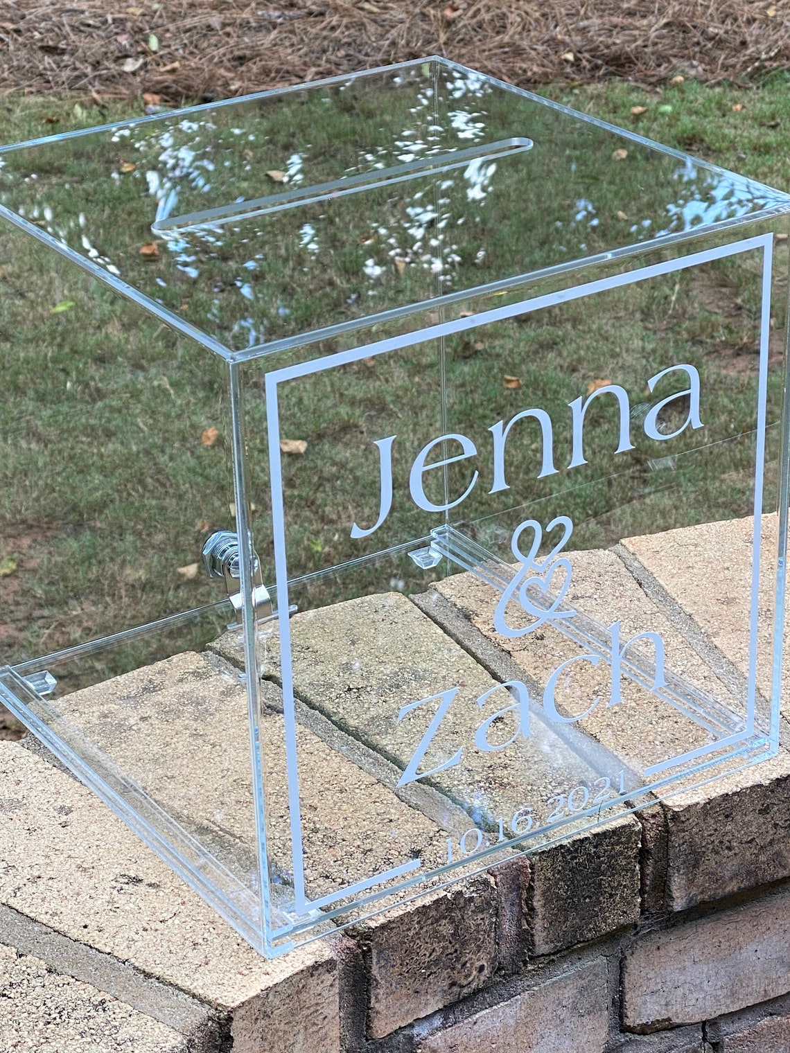 CLEAR Acrylic Card Box Wedding Card Box Wedding Gift Table - Etsy