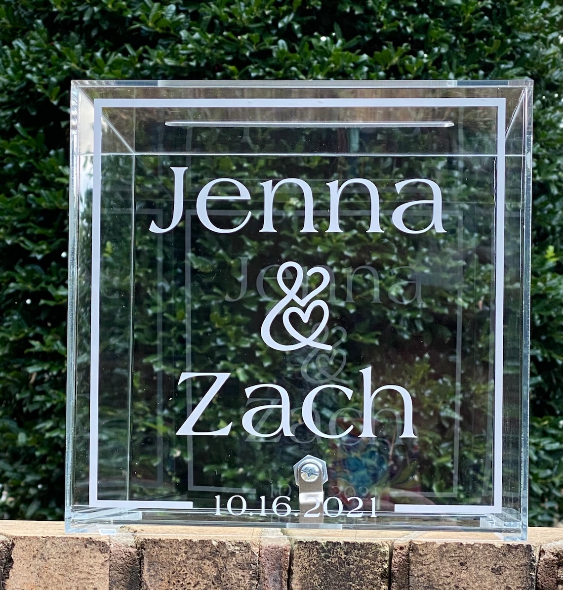 CLEAR Acrylic Card Box Wedding Card Box Wedding Gift Table - Etsy