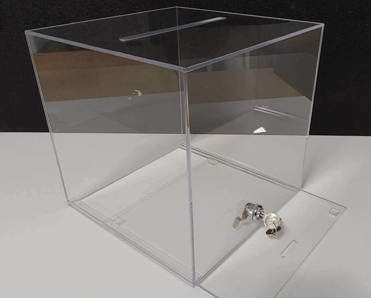 CLEAR Acrylic Card Box, Wedding Card Box, Wedding, Gift Table, Locking ...