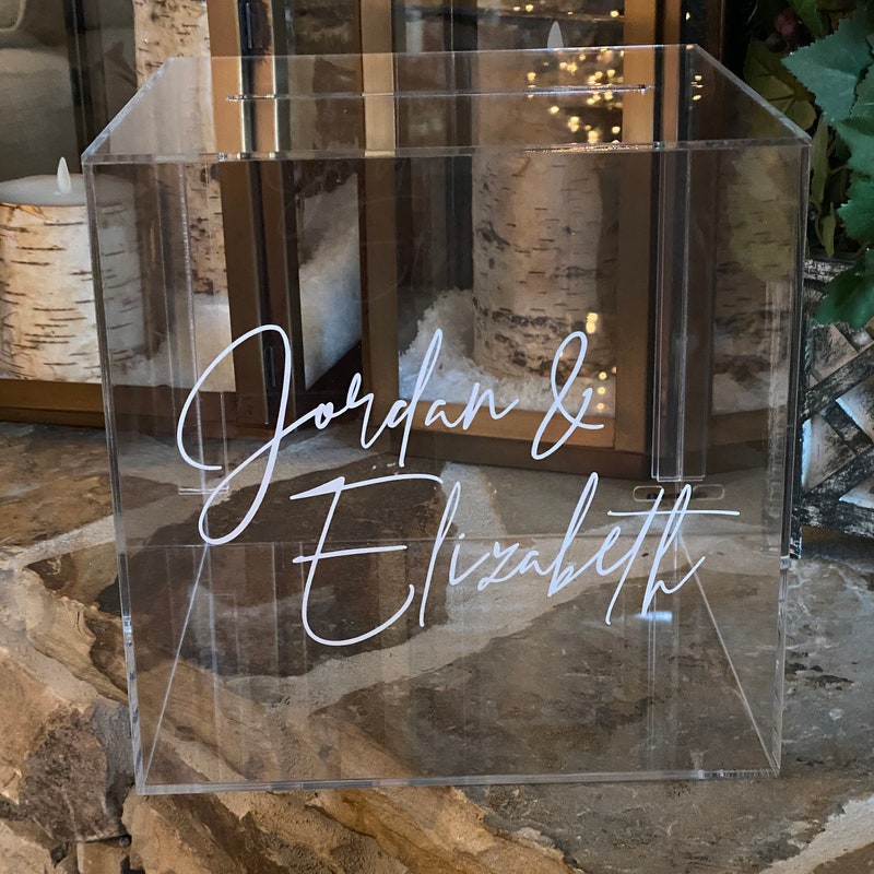 Acrylic Card Box - Etsy