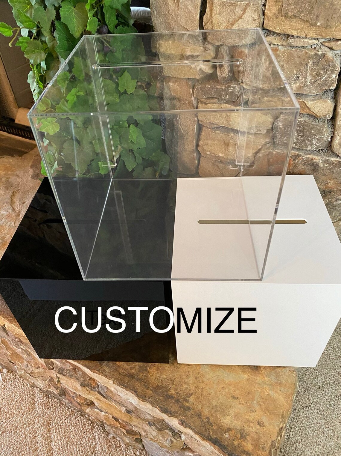 CUSTOM DESIGNS Acrylic Card Box Wedding Card Box Wedding - Etsy