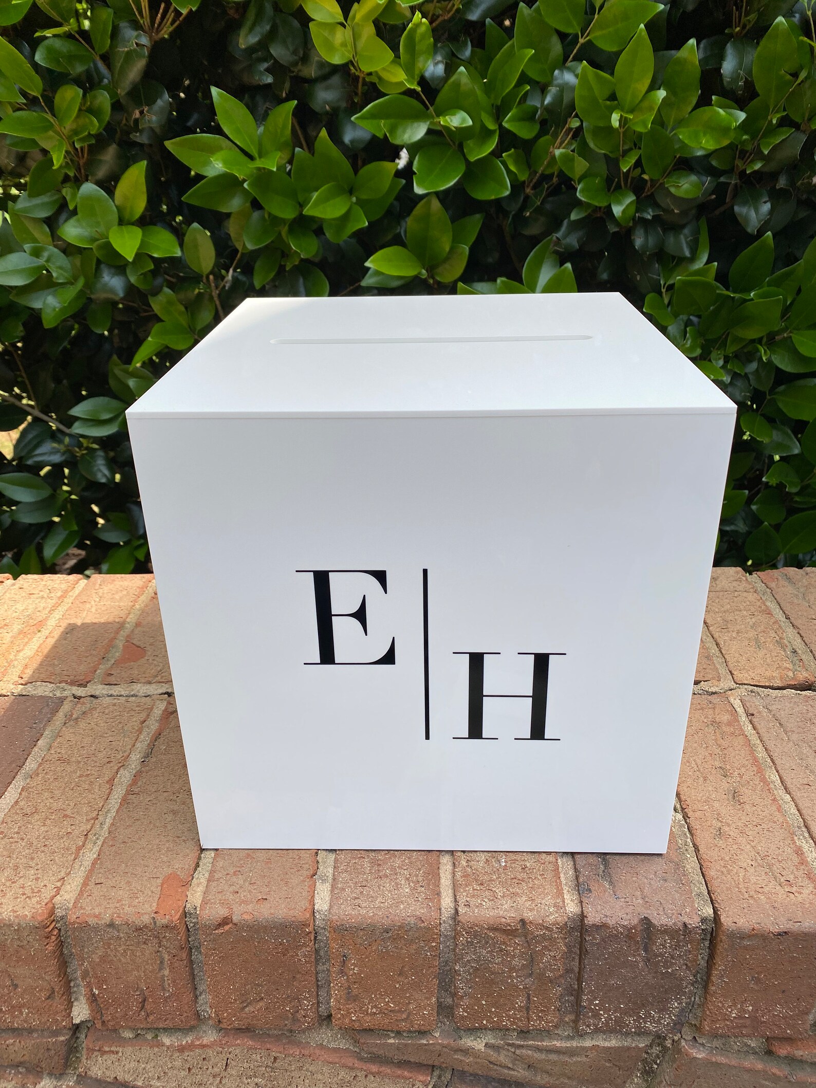 White Acrylic Card Box Wedding Card Box Wedding Gift Table - Etsy