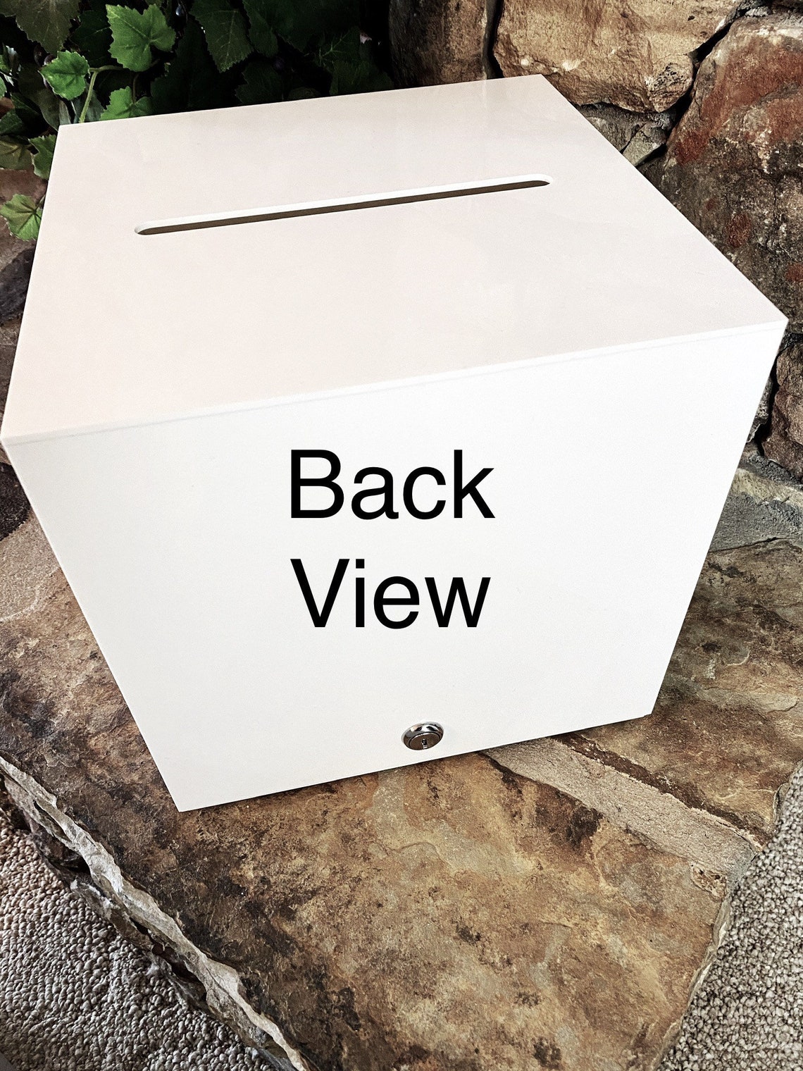 WHITE Acrylic Card Box Wedding Card Box Wedding Gift Table - Etsy