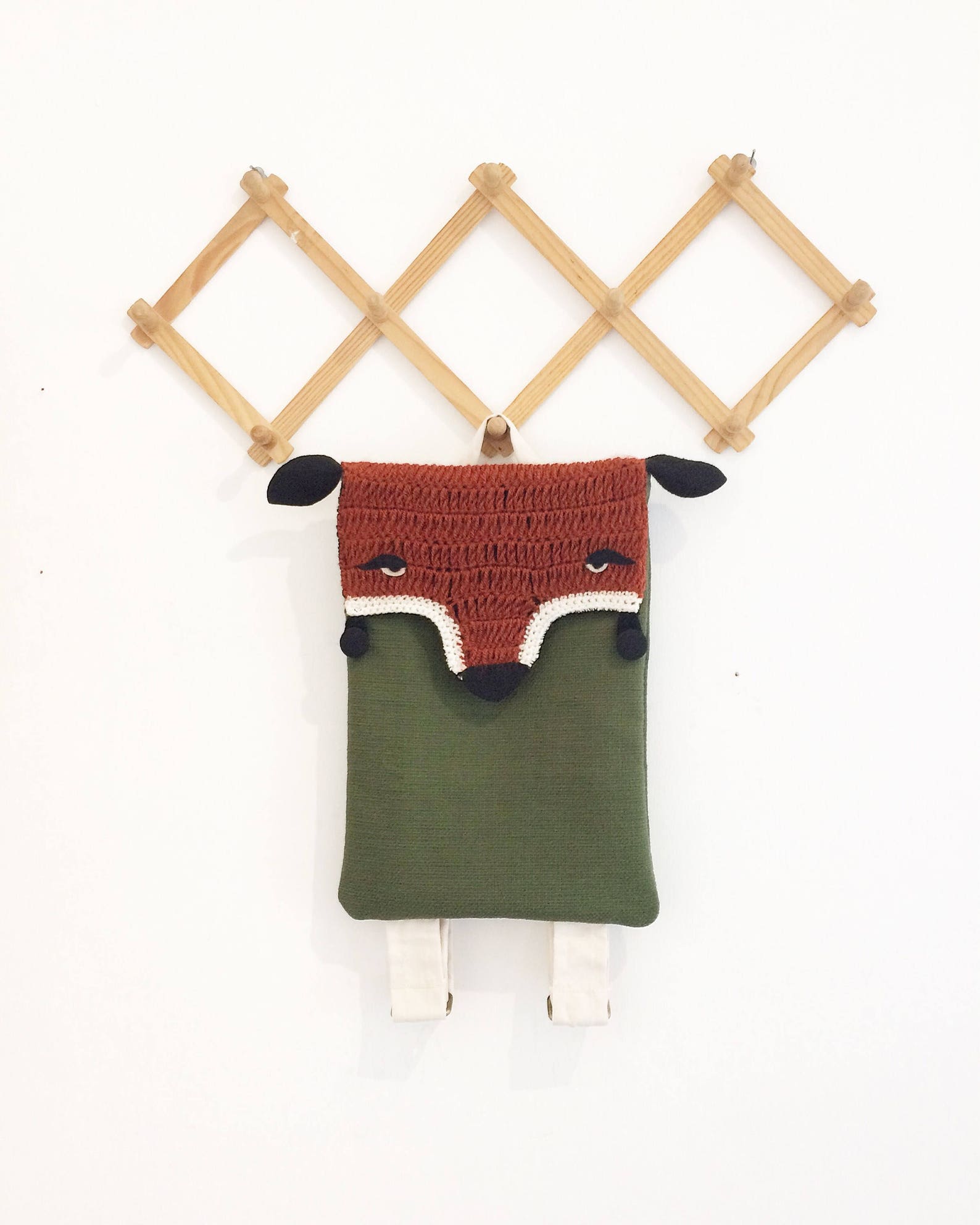 Fox Backpack Crochet Backpack Fox Bag Crocheted Fox Cute - Etsy