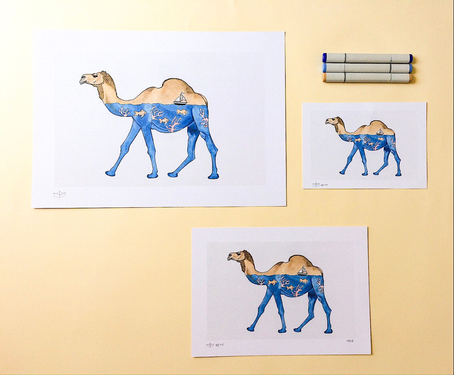 Camel Illustration, Camel Art Print, Desert Art Print, Animal Wall Art ...