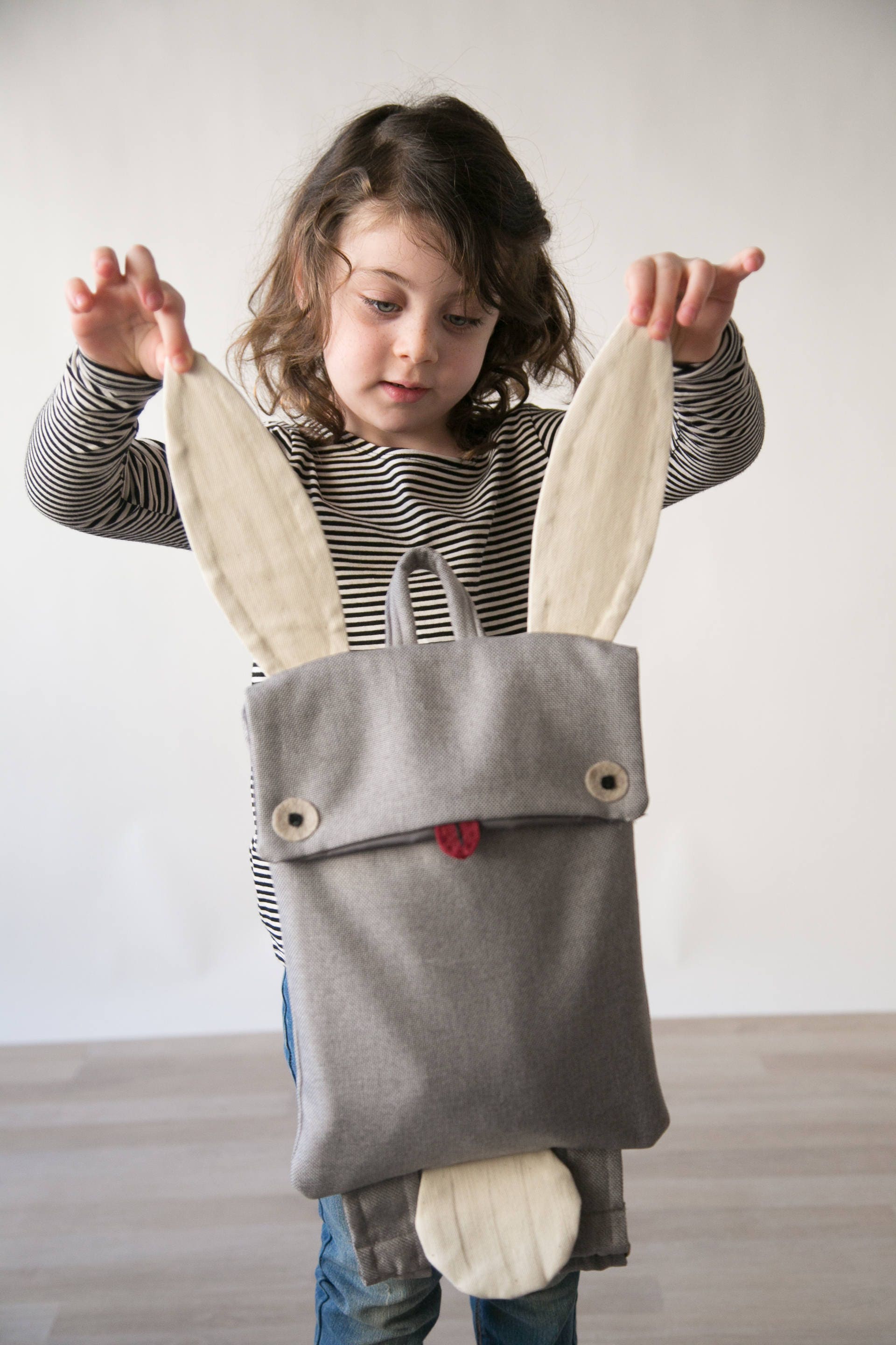 Bunny Backpack Rabbit Backpack Animal Backpack Children - Etsy España