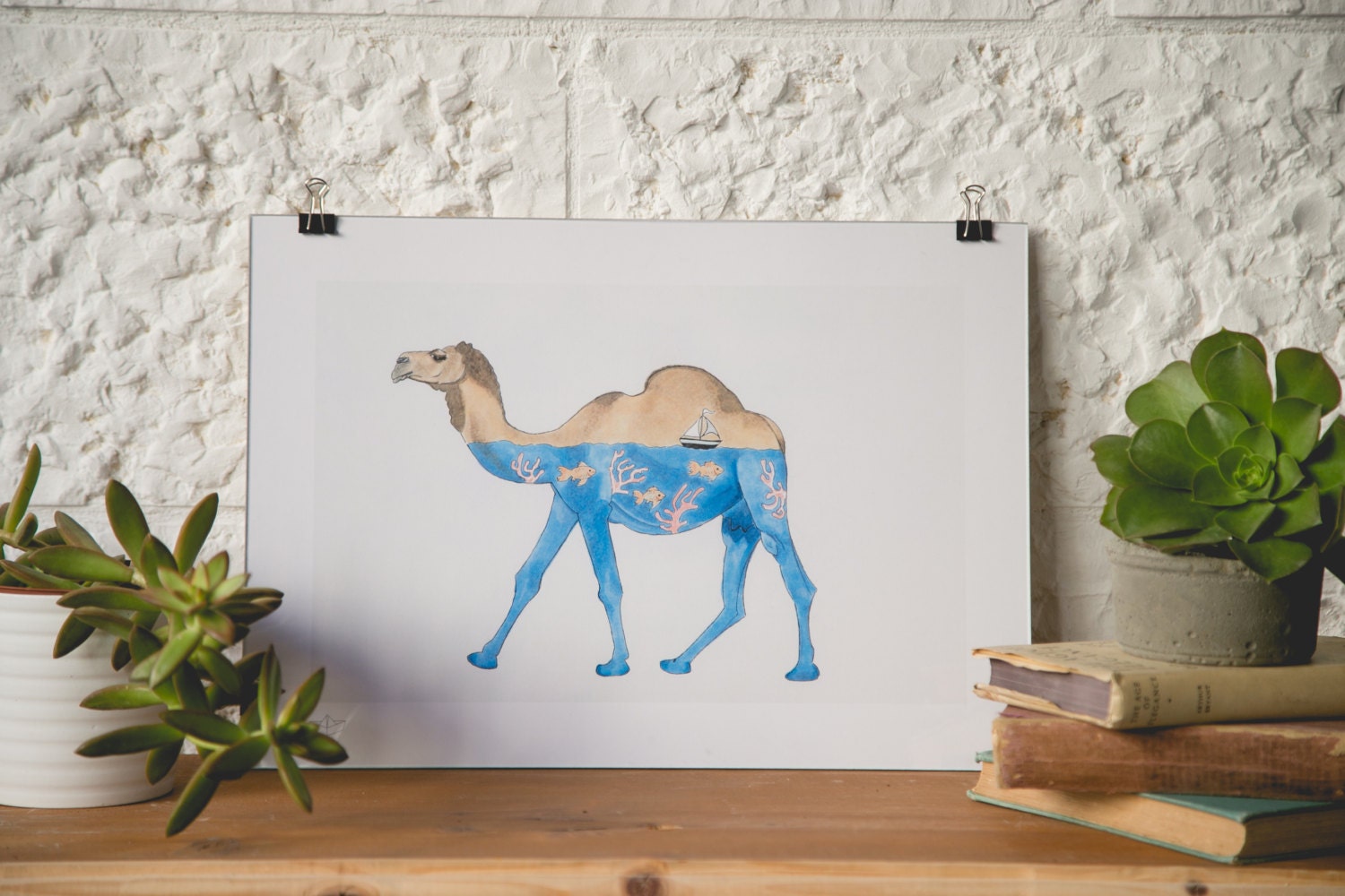 Camel Illustration, Camel Art Print, Desert Art Print, Animal Wall Art ...