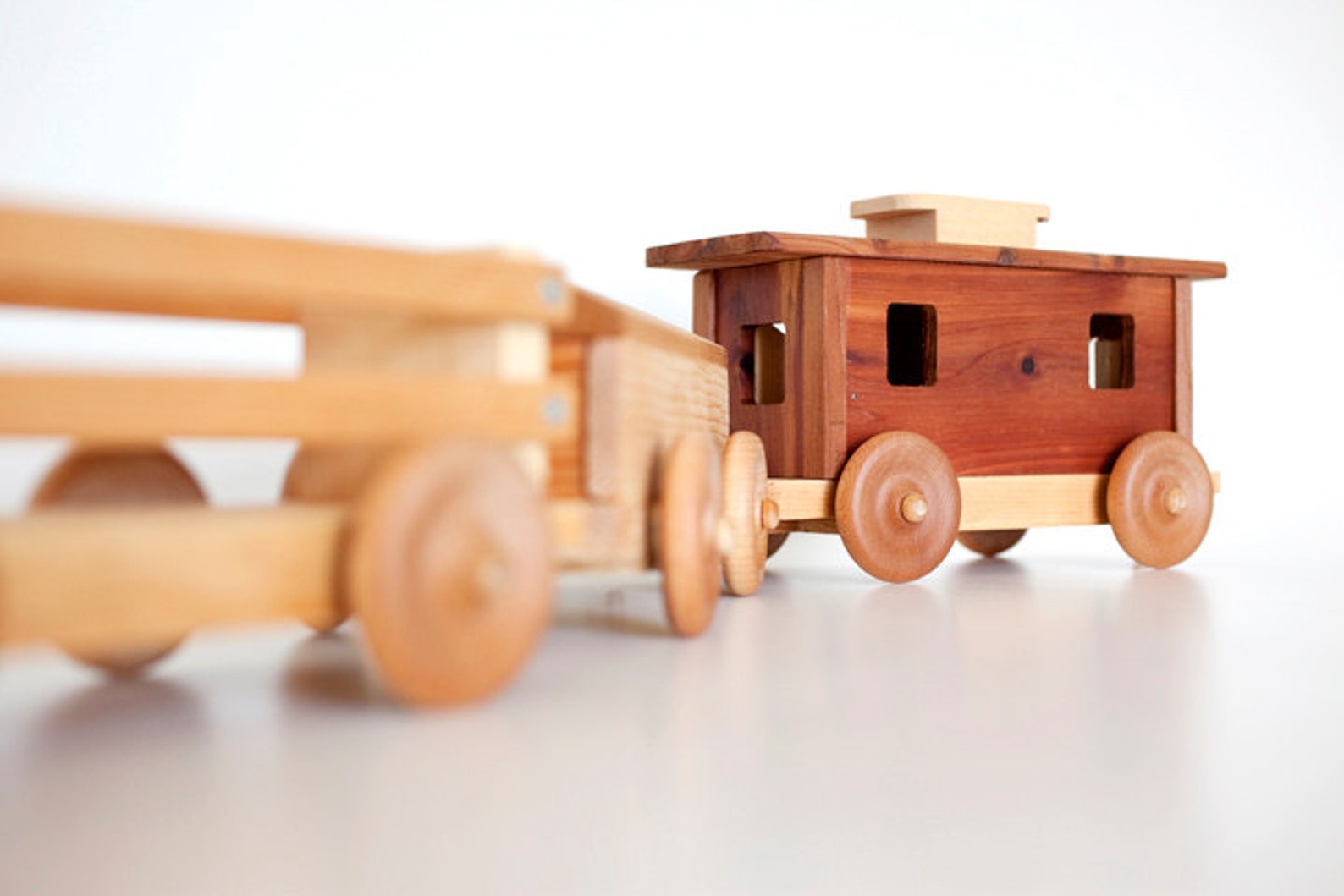 Handcrafted Wooden Toy Train Set | Etsy