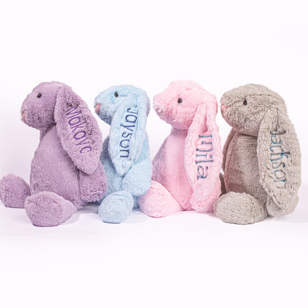 Personalized Super Soft Plush Bunny - 16 Inches Stuffed Animal Toy for ...