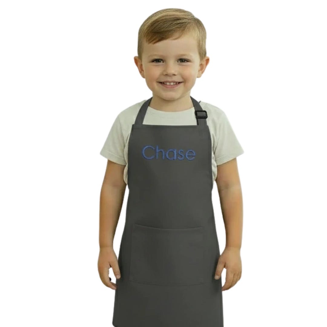 Personalized Kids Apron With Embroidered Name- Chef Costume for Kids ...