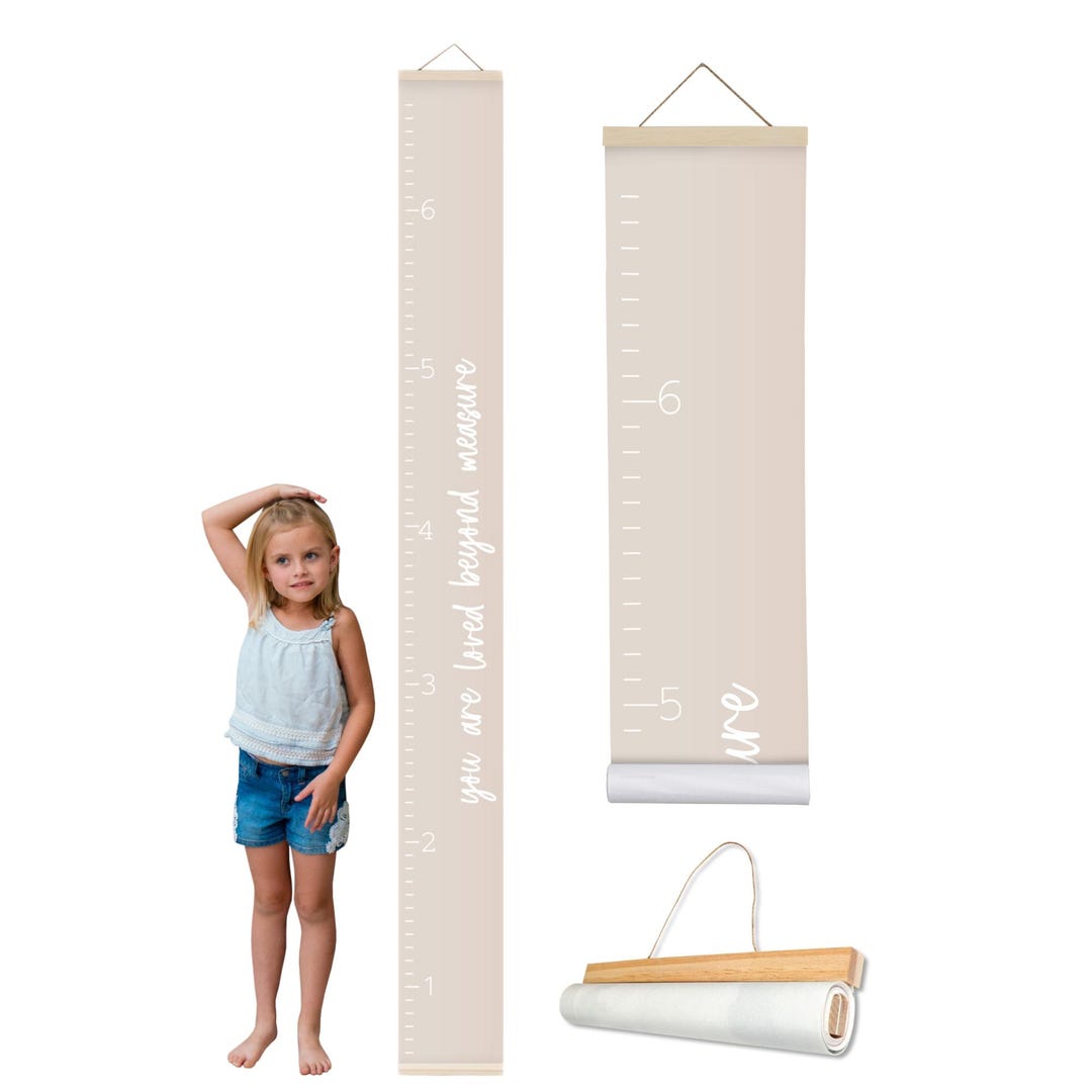 Growth Chart for Kids- Kids Height Chart- Height Measurement Chart for ...