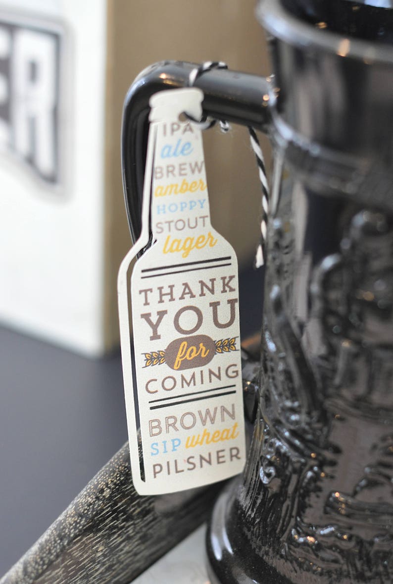 Beer Party Favor Tags Beer Tasting Party Beer Favors | Etsy