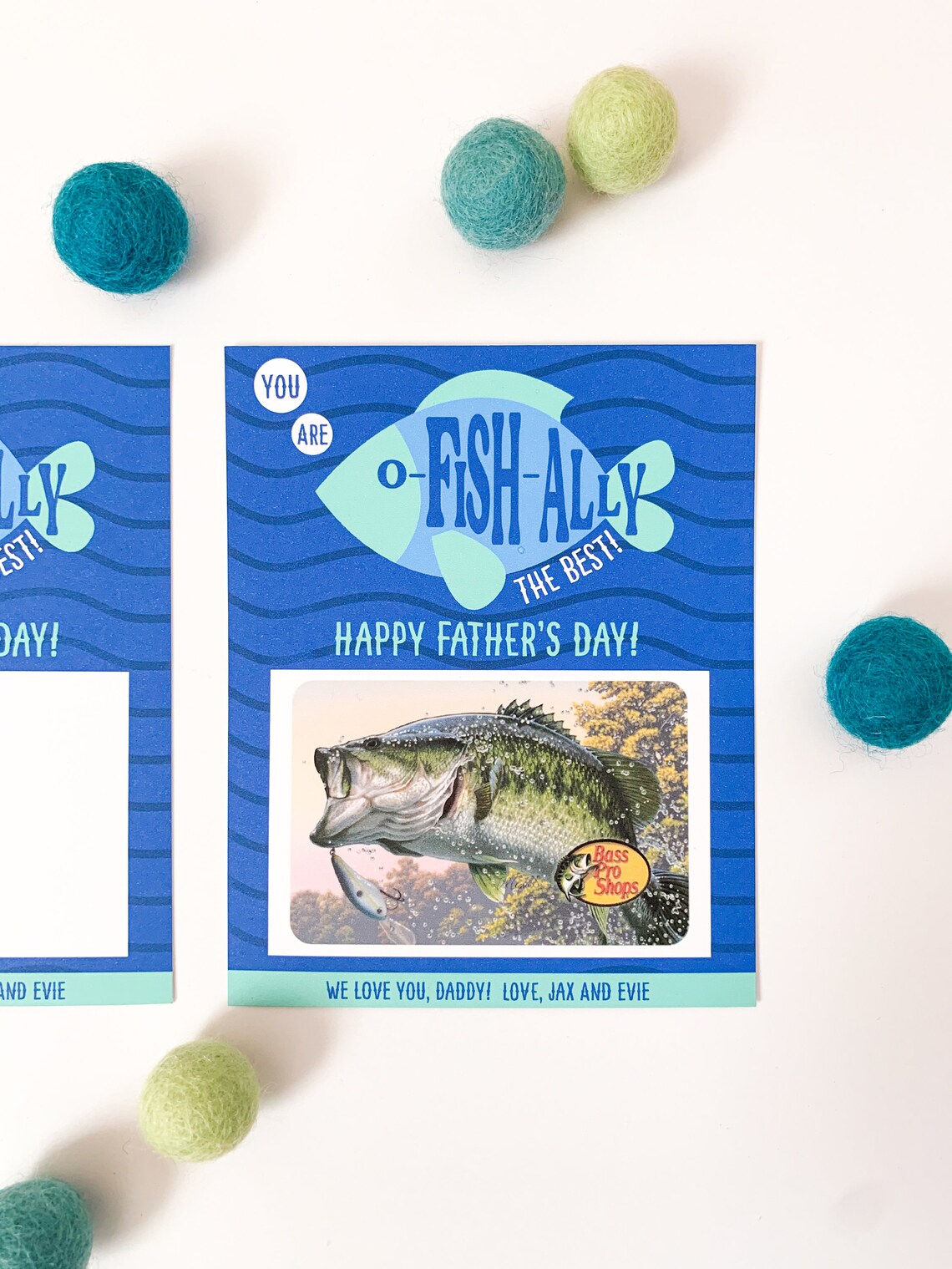 Father's Day Gift Card Holder Fishing Fishing Gift Card | Etsy