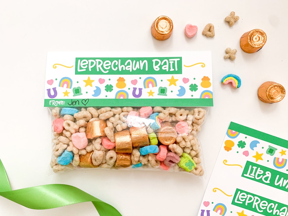 Leprechaun Bait Tag St. Patrick's Day Treat Topper St. - Etsy