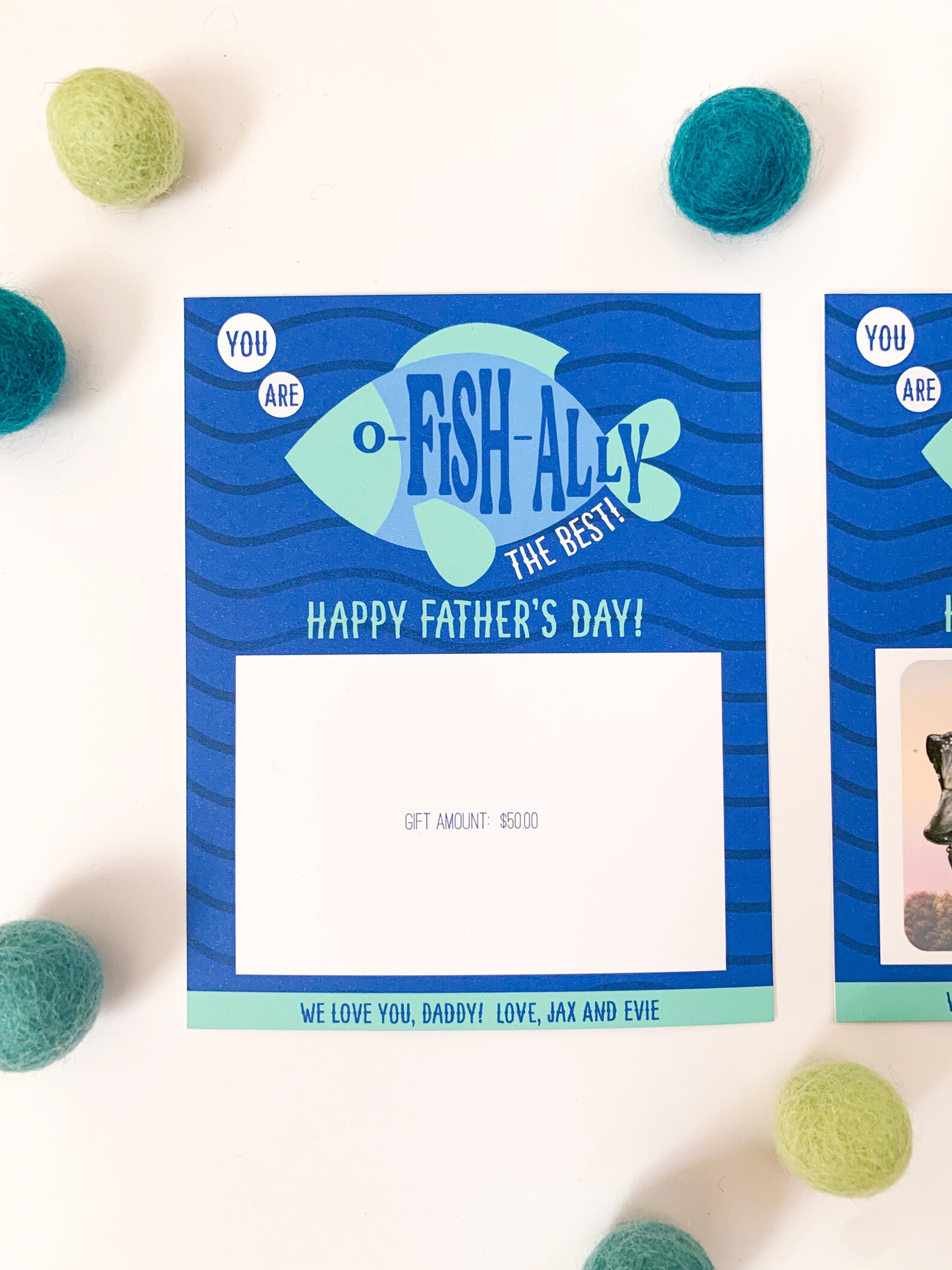 Father's Day Gift Card Holder Fishing Fishing Gift Card | Etsy