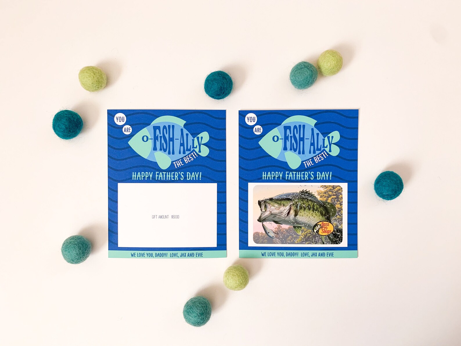 Father's Day Gift Card Holder Fishing Fishing Gift Card | Etsy