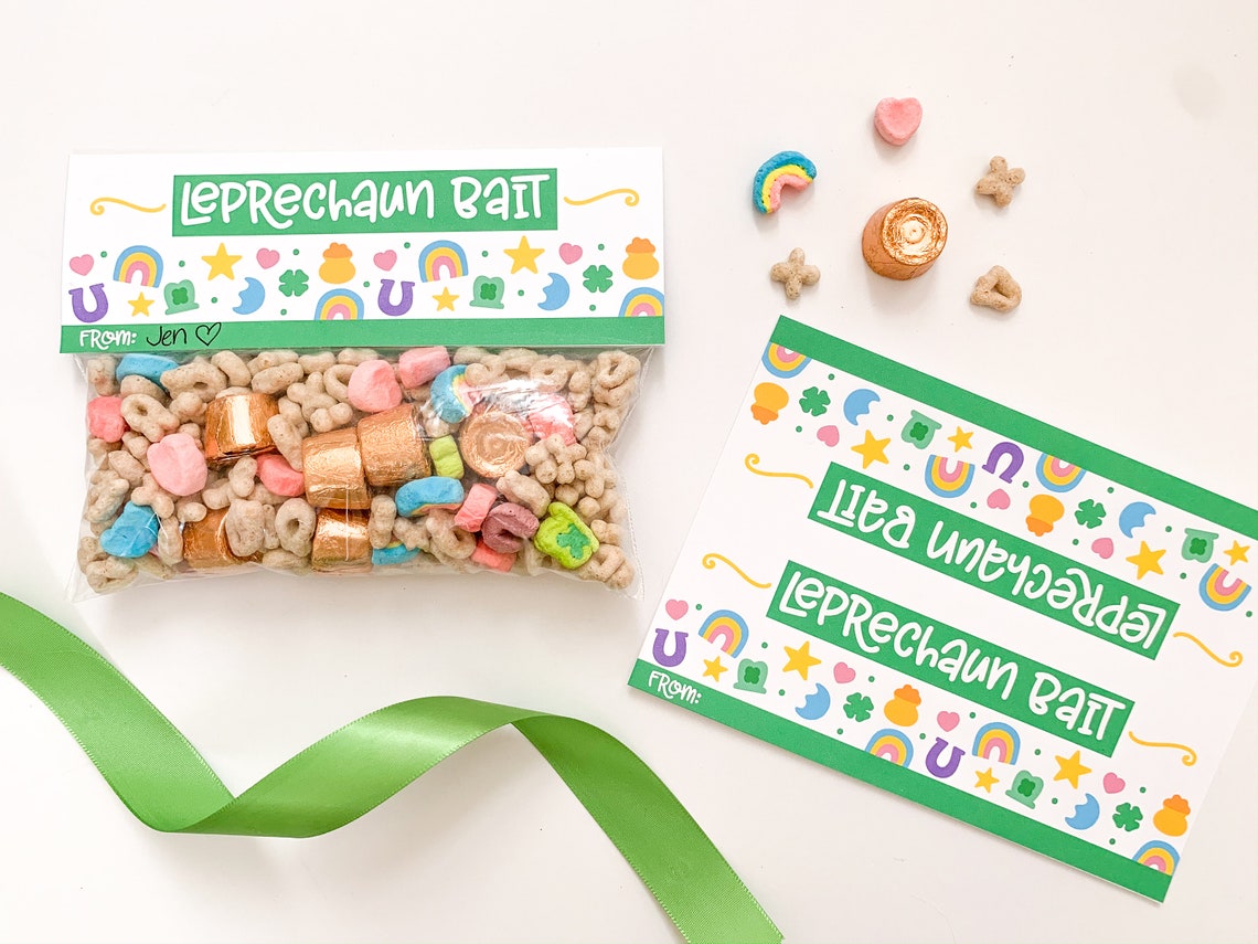 Leprechaun Bait Tag St. Patrick's Day Treat Topper St. - Etsy