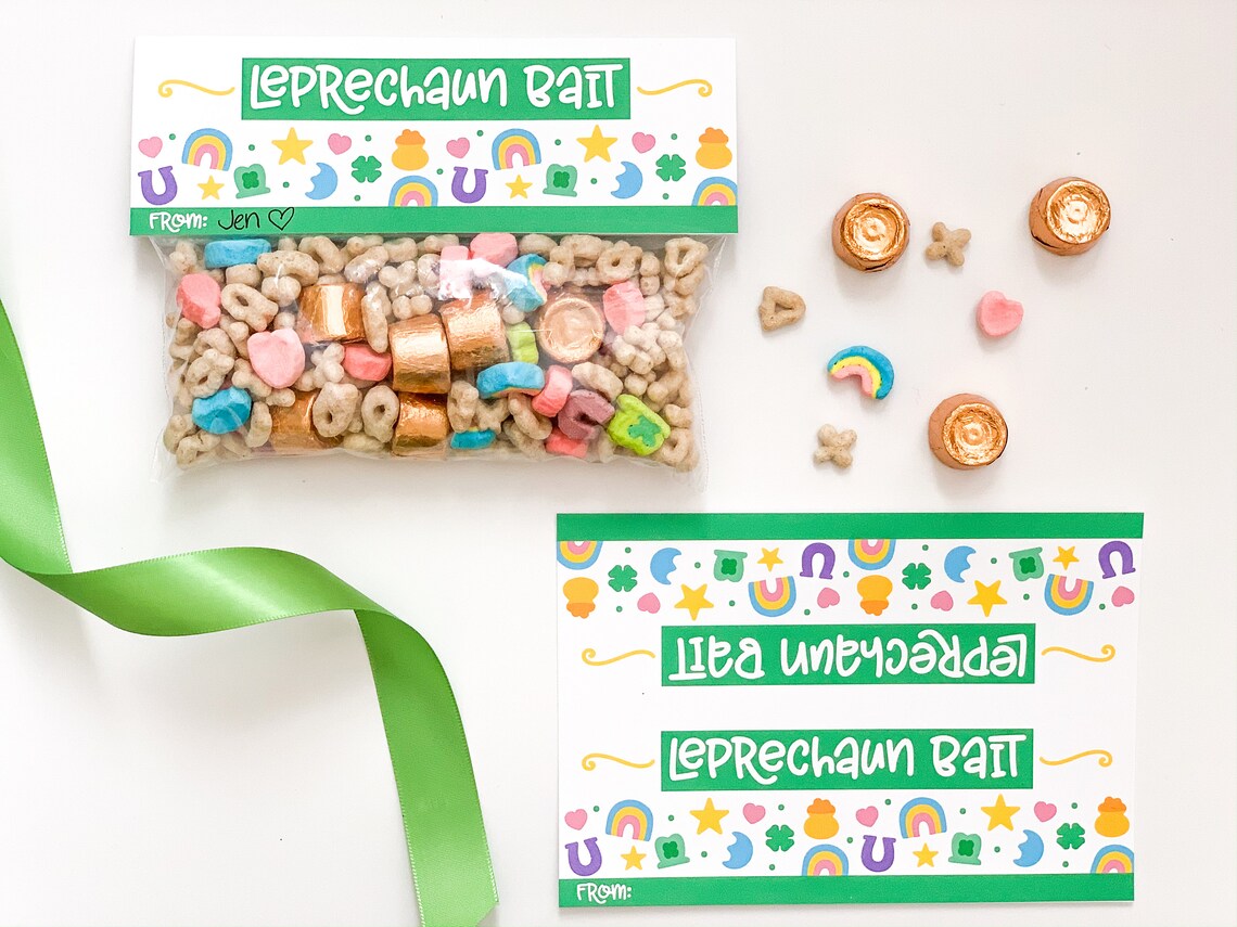 Leprechaun Bait Tag St. Patrick's Day Treat Topper St. | Etsy