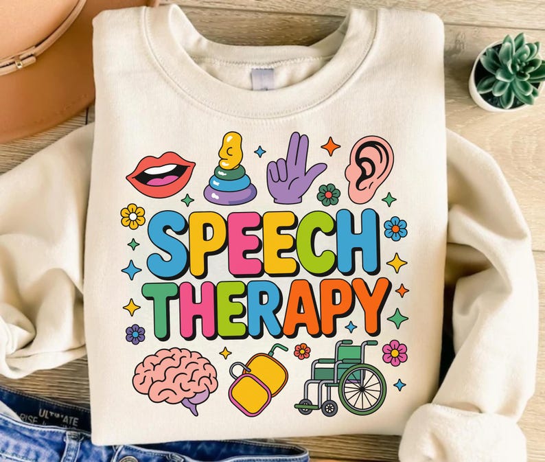 Speech Therapy PNG Bundle | Retro SLP Designs, Motivational Quotes, AAC ...