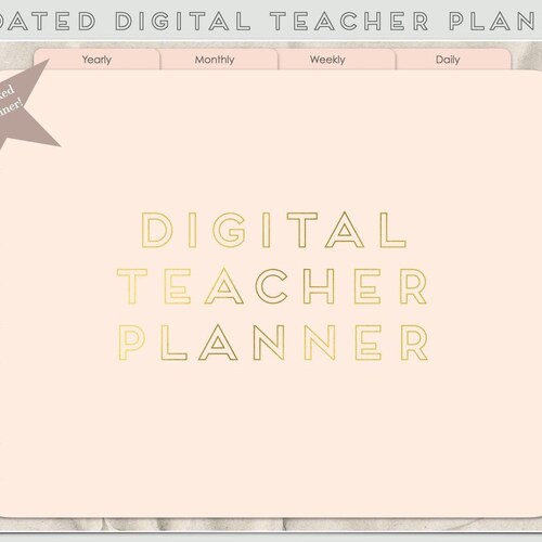 Digital Teacher Planner | Etsy