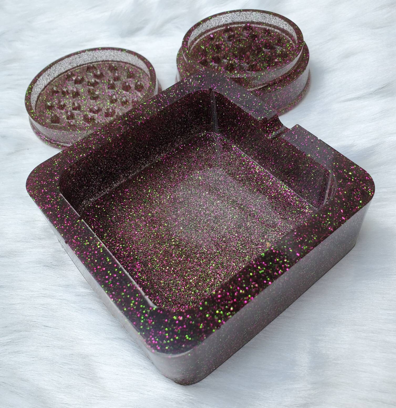 Glitter Ashtray Set - Etsy