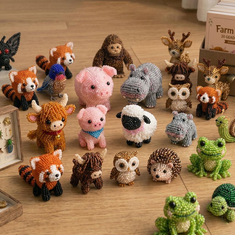 3d Beaded Animal Diy Kit - Etsy UK