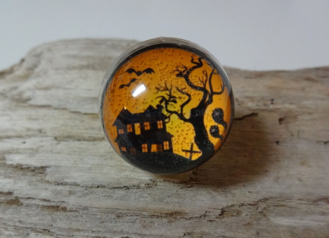 Spooky Halloween Ring - Handmade in the USA - Haunted House Ring ...