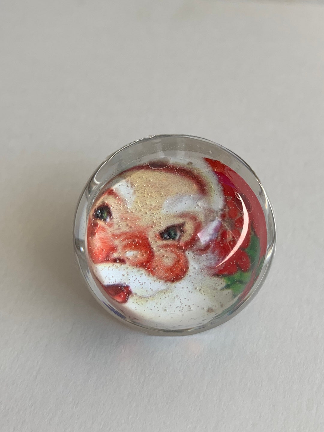 Santa Claus Ring Vintage Santa Santa Claus Christmas Ring Santa Jewelry ...
