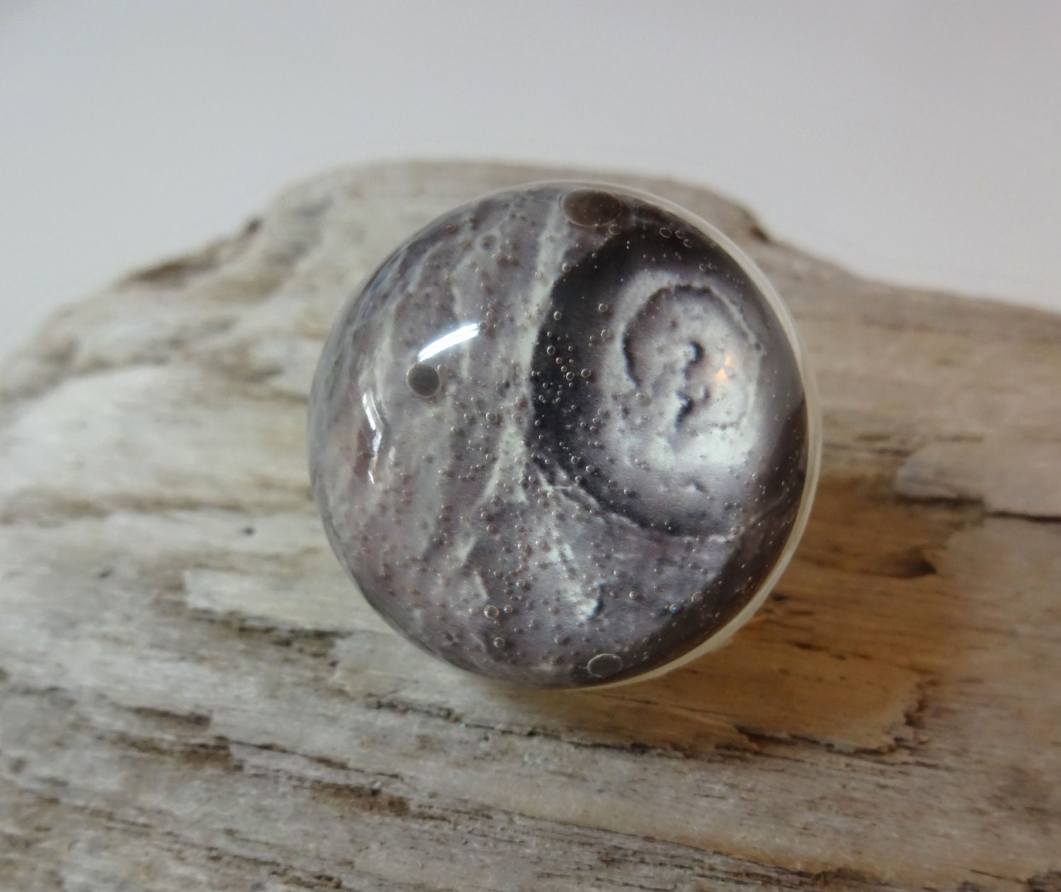 Moon Crater Ring Full Moon Space Ring Space Jewelry - Etsy