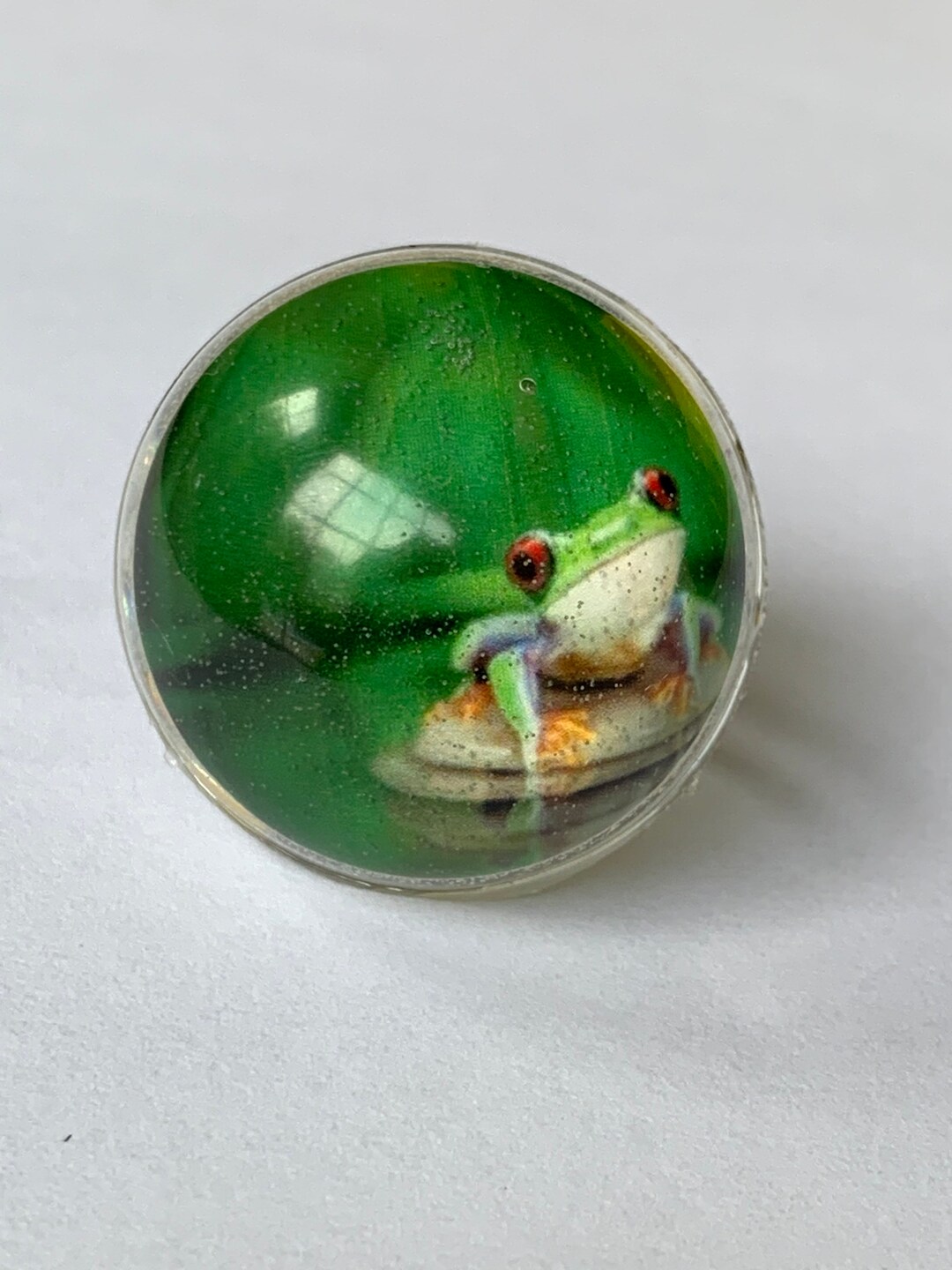 Frog Ring - Cute Frog Ring - Frog Jewelry- Huge Ring - Fun Ring - Fun ...