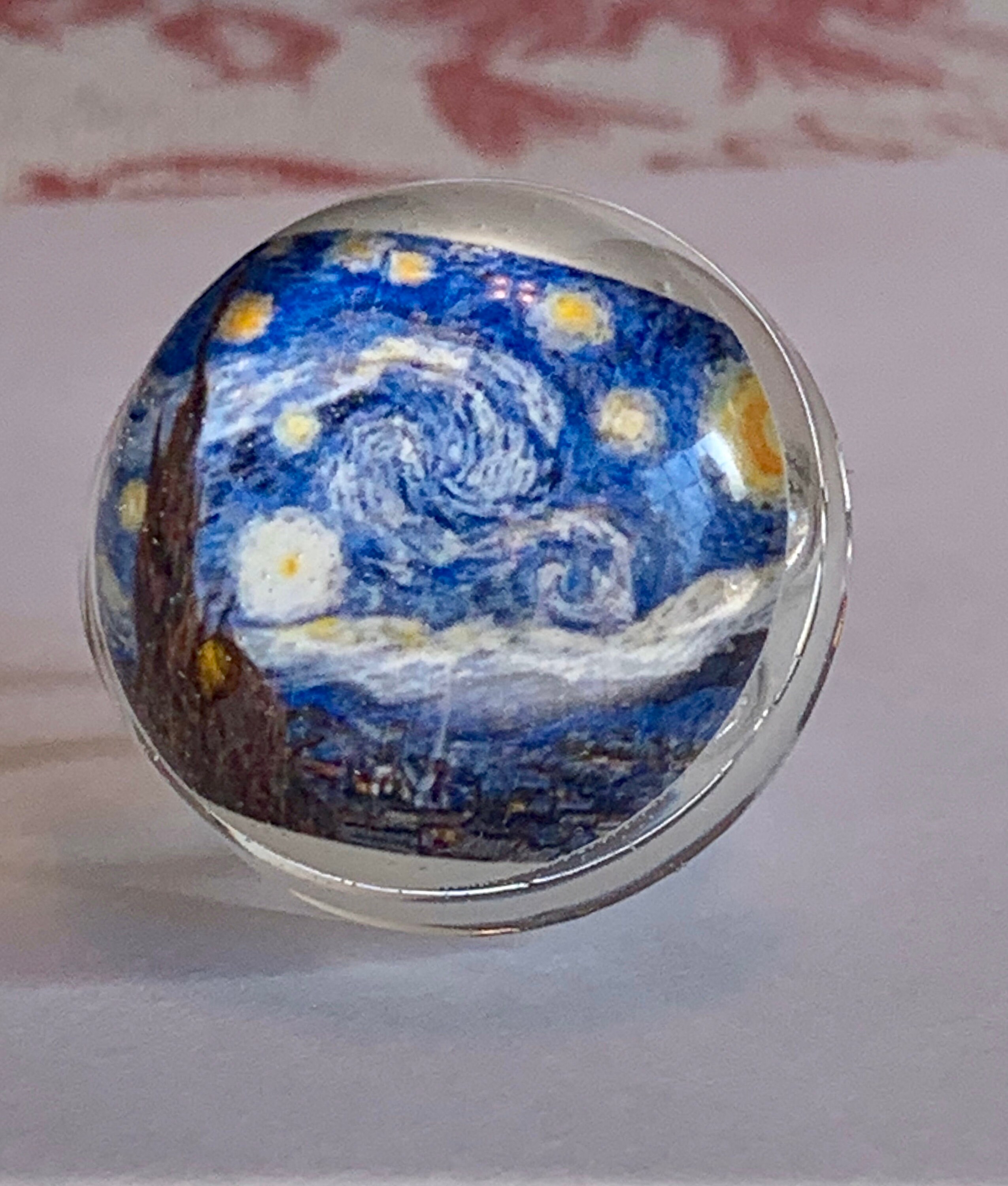 The Starry Night Ring Starry Night Ring Van Gogh Ring | Etsy