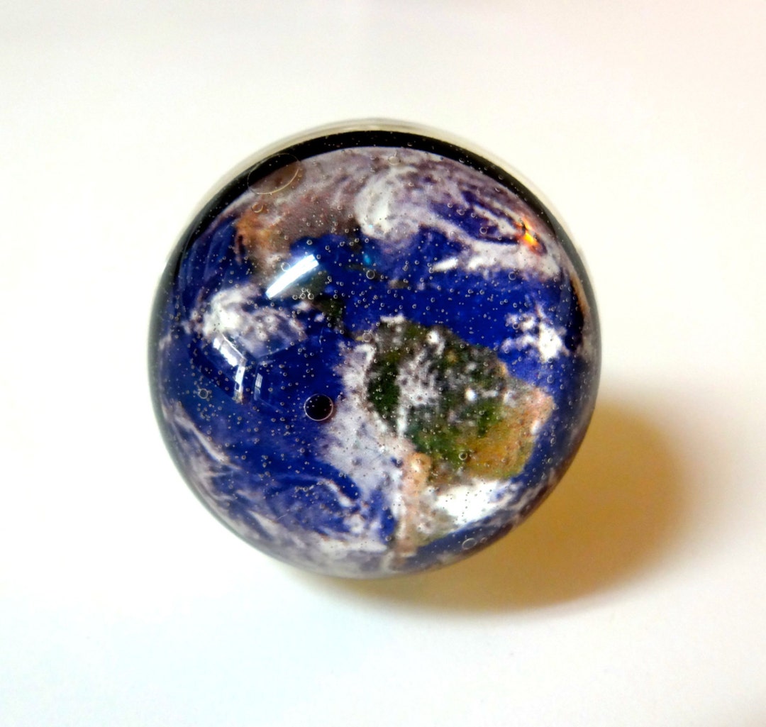 Earth Ring - Planet Earth Jewelry - Space Ring - Earth Day - Out of ...