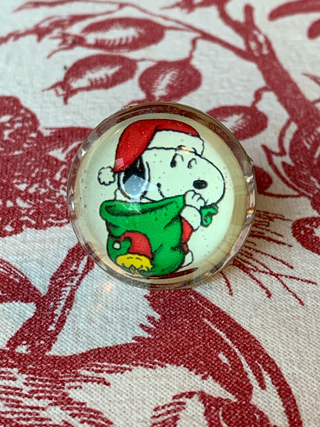Snoopy Santa Ring - Santa - Santa Claus - Christmas Ring - Santa ...