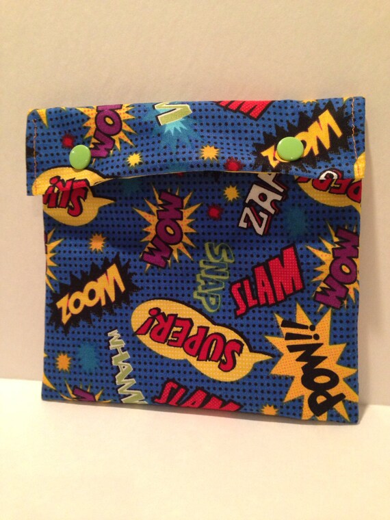 Items similar to Superhero Comic Style Water Resistant Reusable and Eco ...