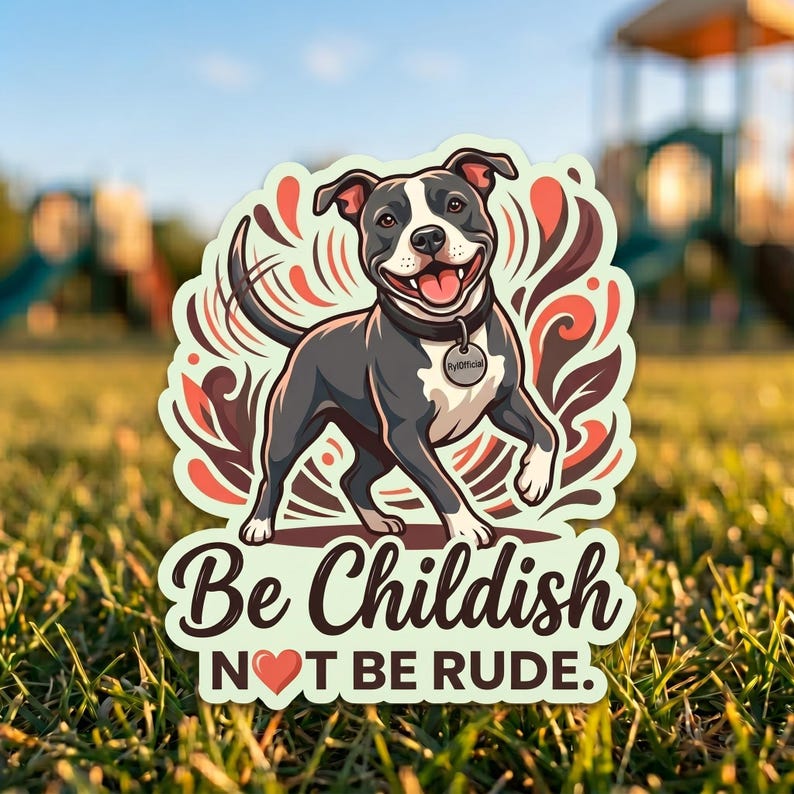 Dog Attitude Sticker | Choose Your Design & Size | Funny Dog Breed ...