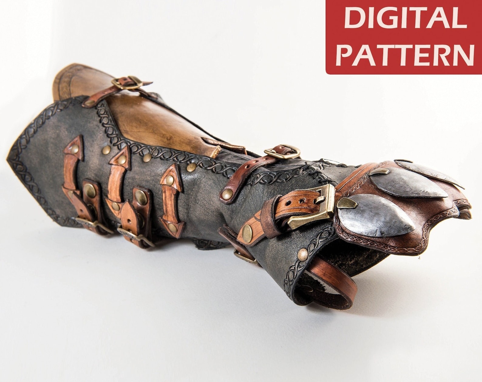 Leather Armored Gauntlet - DIGITAL PDF PATTERN - - Etsy