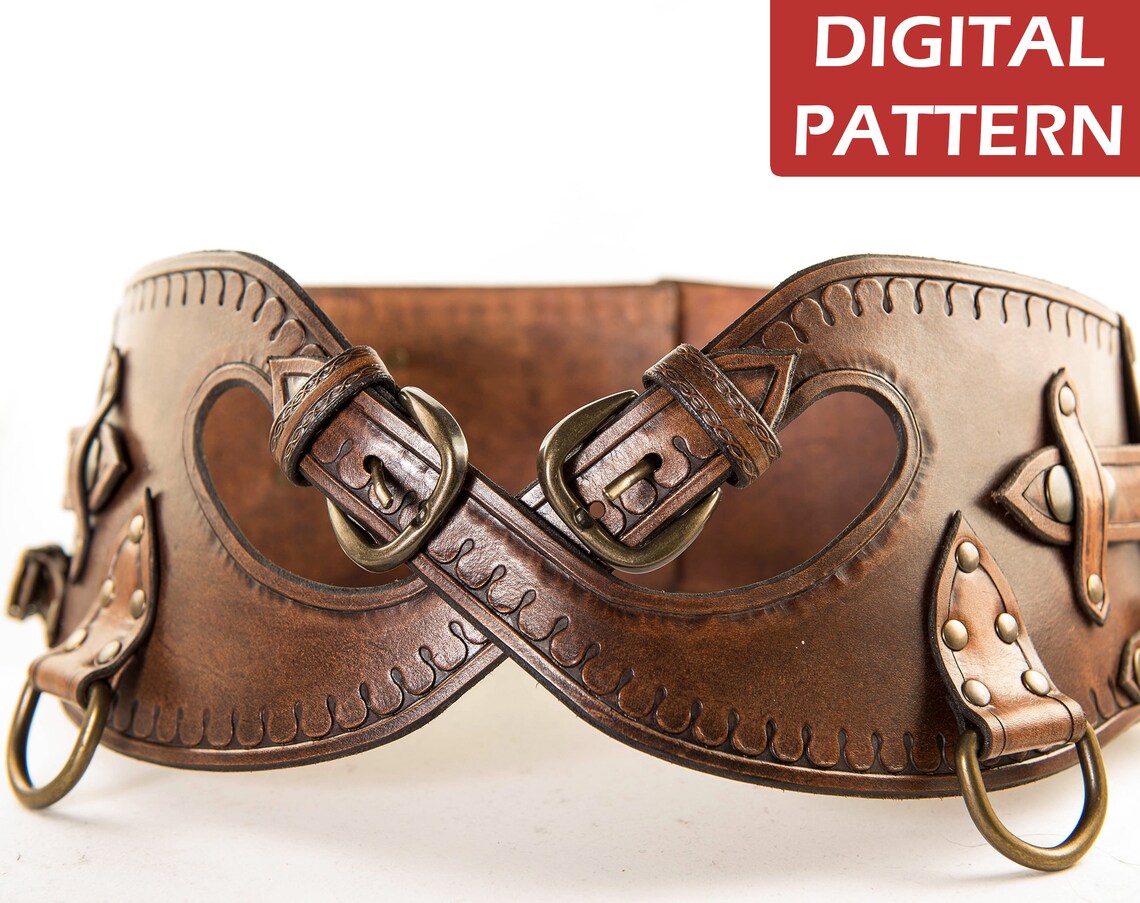 Crossed Buckles Belt - DIGITAL PDF PATTERN - - Etsy