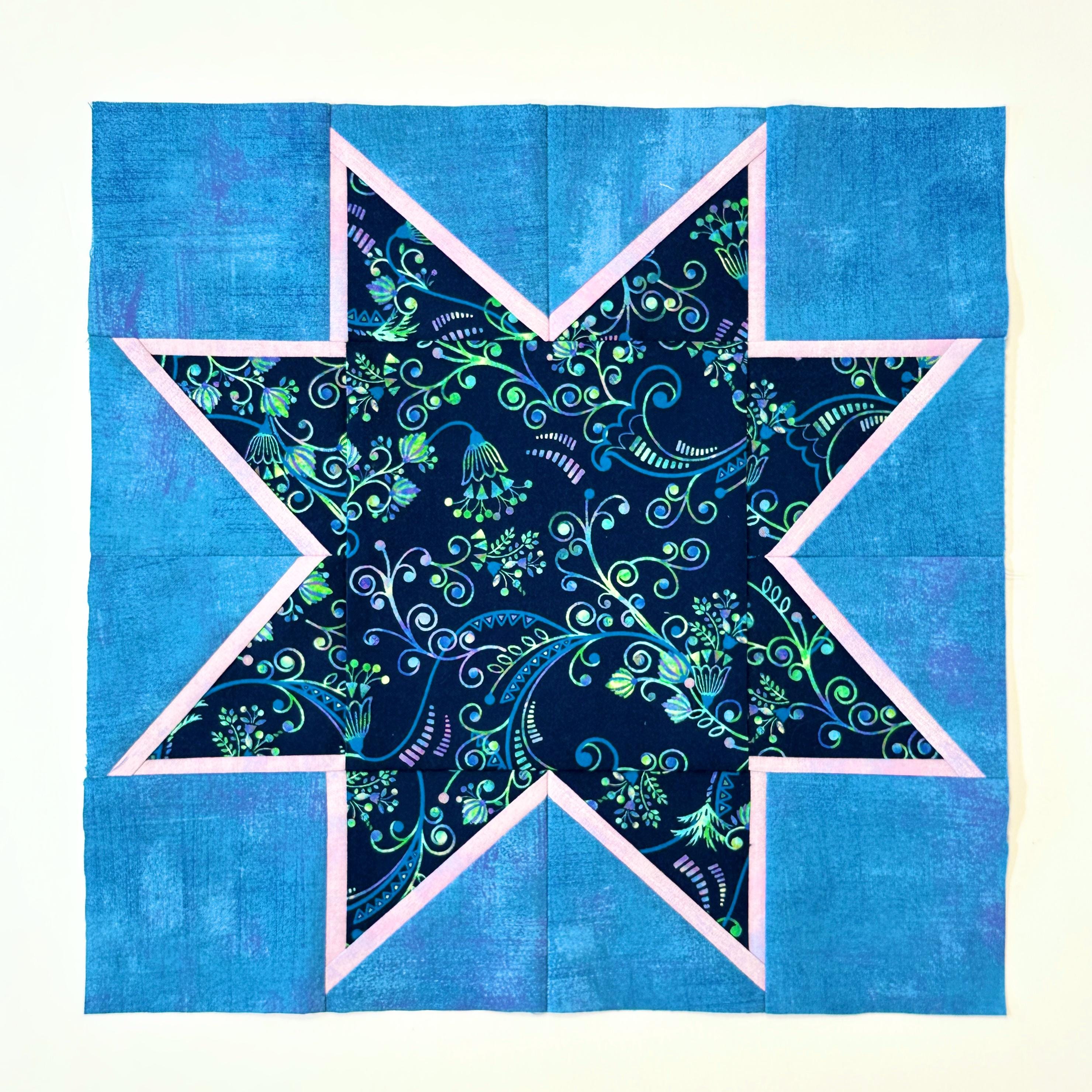 Sawtooth Star Quilt Block Pattern: Scrap Friendly, 3 Sizes (PDF Pattern ...