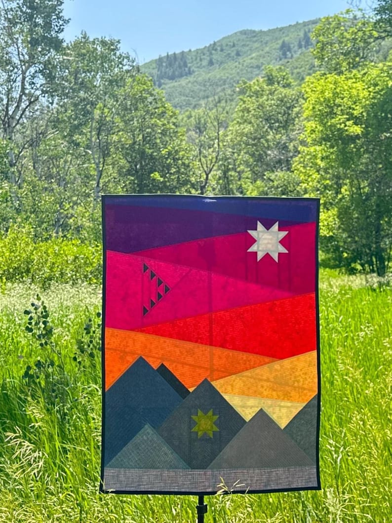 Quilterness an FPP Quilt Pattern - Landscape, Baby Quilt, Wall Hanging ...