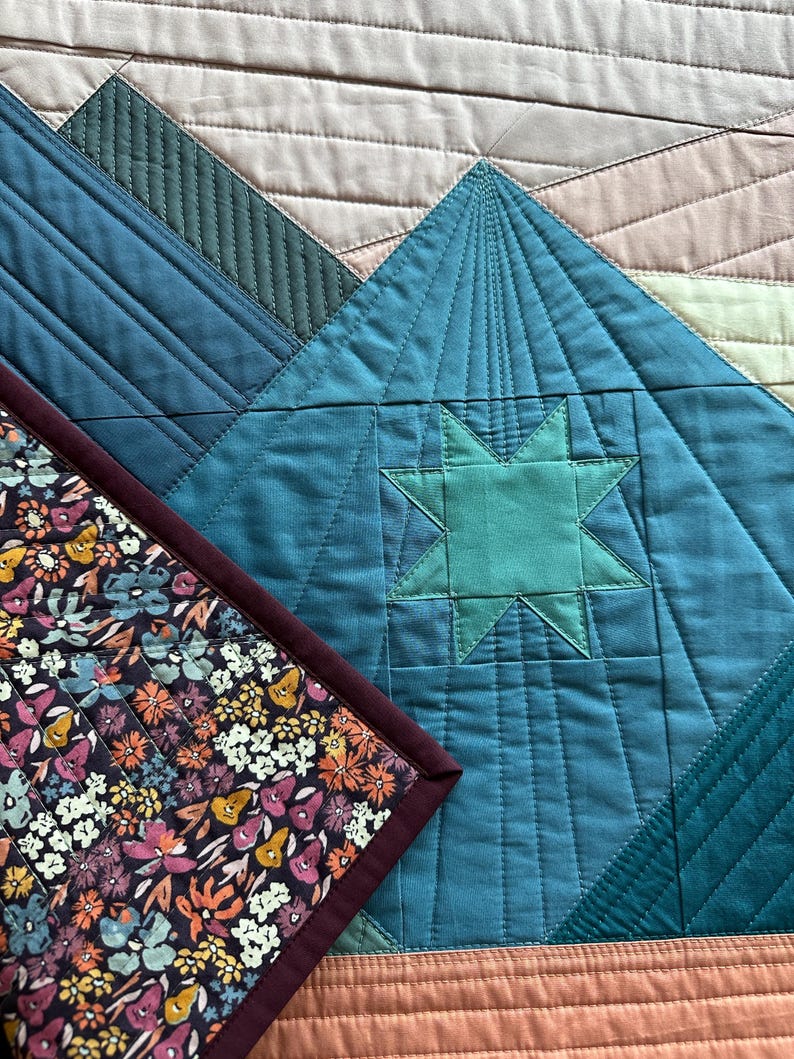 Quilterness an FPP Quilt Pattern - Landscape, Baby Quilt, Wall Hanging ...