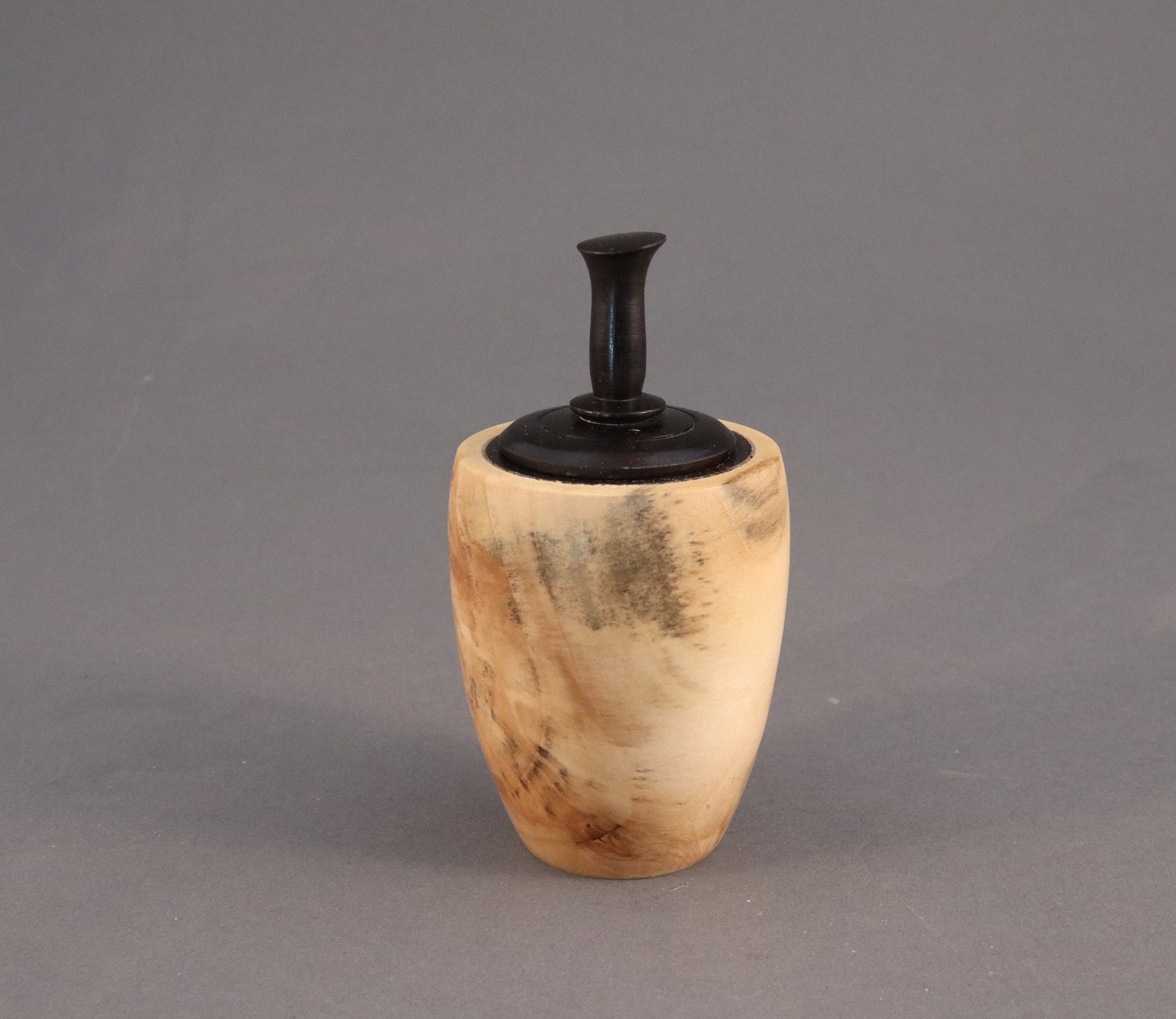 Honey Locust Box With Threaded Blackwood Lid III 25 - Etsy