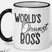 Worlds Okayest Boss Worlds Okayest Boss Mug Bosses Day Mug | Etsy