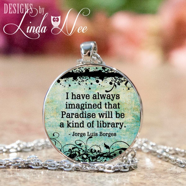 Book Quote Jewelry - Etsy